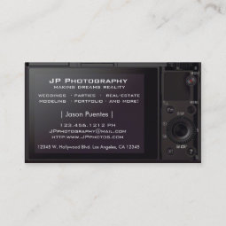 HD Lens Digital Camera Photographer Business Card | Zazzle
