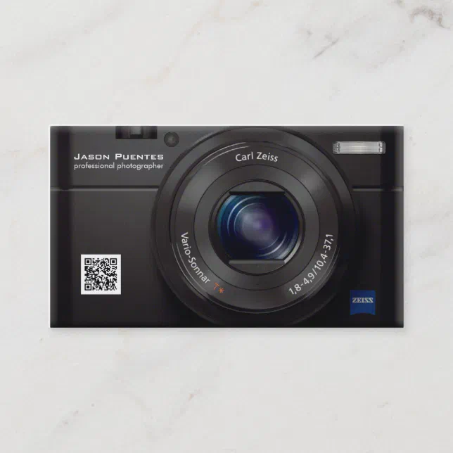 HD Lens Digital Camera Professional Photographer Business Card | Zazzle