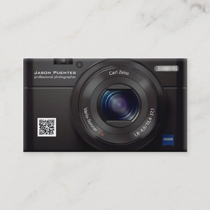 HD Lens Digital Camera Professional Photographer Business Card | Zazzle