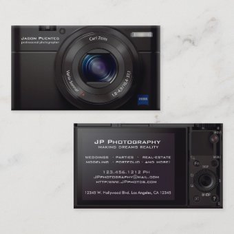 HD Lens Digital Camera Professional Photographer Business Card | Zazzle
