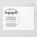 He Asked She Said Yes Engaged Photo Engagement Announcement Postcard ...