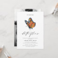 He Gives Me Butterflies Monarch Couple Photo Invitation | Zazzle