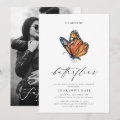 He Gives Me Butterflies Monarch Couple Photo Invitation | Zazzle
