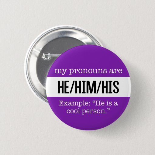 He/Him Pronouns – Gender Creative Flag Pinback Button | Zazzle