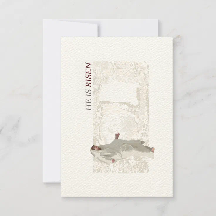 He Is Risen Easter Card | Zazzle