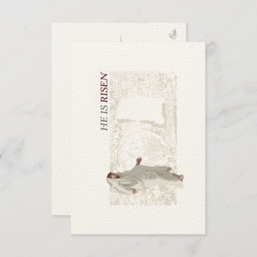 He Is Risen Easter Card | Zazzle