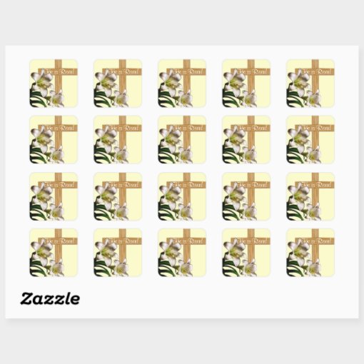 He Is Risen! Easter Stickers | Zazzle