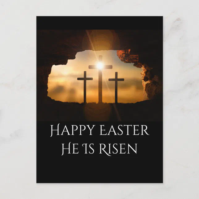 He is Risen Easter Sunday Church Invitation | Zazzle
