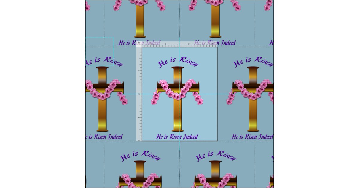 He is Risen Fabric | Zazzle