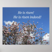 He is risen! He is risen indeed! Poster | Zazzle