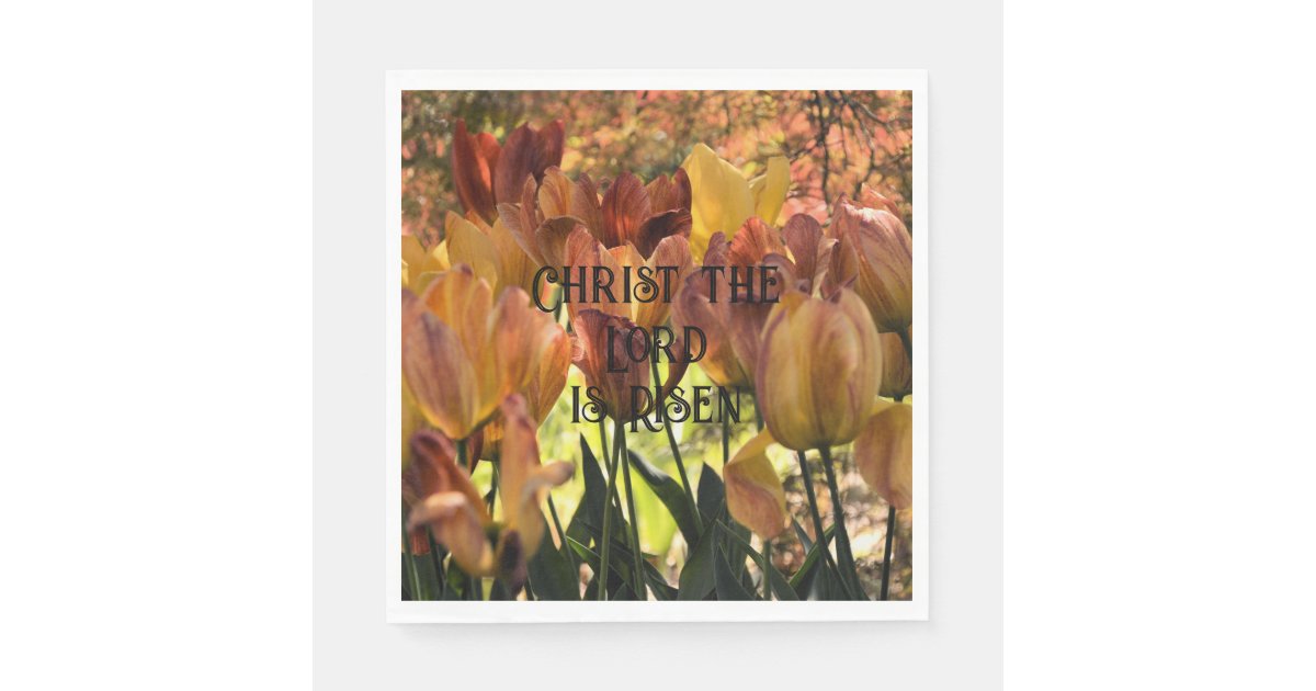 He is Risen paper napkins | Zazzle