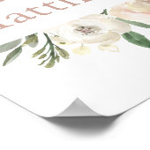 He is Risen Pink Beautiful Floral Religious Easter Poster | Zazzle