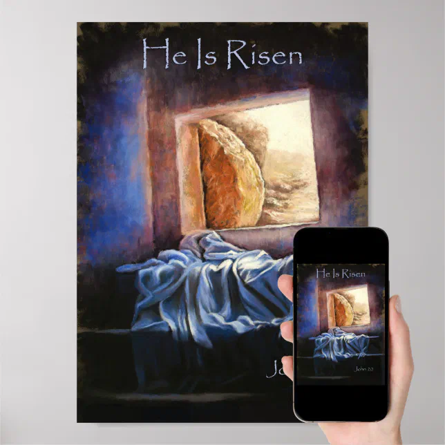 He Is Risen! Poster | Zazzle