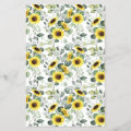 He Said She Said Sunflower Bridal Shower Game Card Flyer | Zazzle