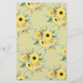 He Said She Said Sunflower Couple Shower Game Card Flyer | Zazzle