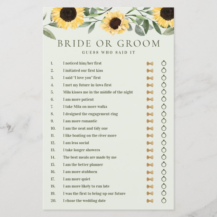 He Said She Said Yellow Floral Sunflower Green | Zazzle