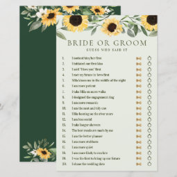 He Said She Said Yellow Floral Sunflower Green | Zazzle