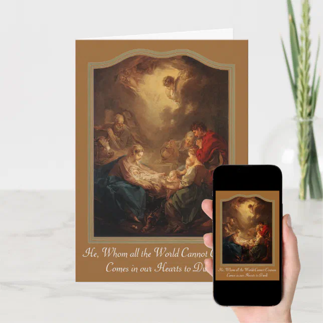 He, Whom All the World Cannot Contain Holiday Card | Zazzle