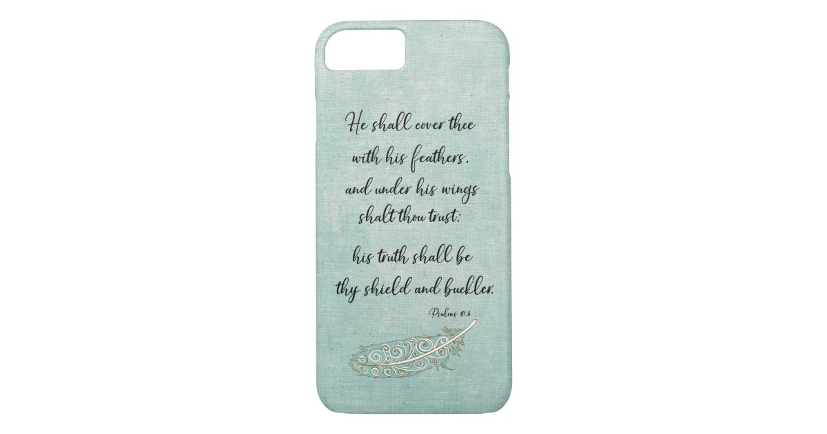 He will cover with His feathers KJV Bible Verse | Zazzle