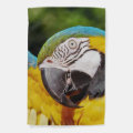Head of a Blue and Yellow Macaw Garden Flag | Zazzle