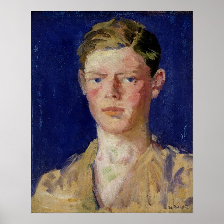 Head of a Young Man Poster | Zazzle
