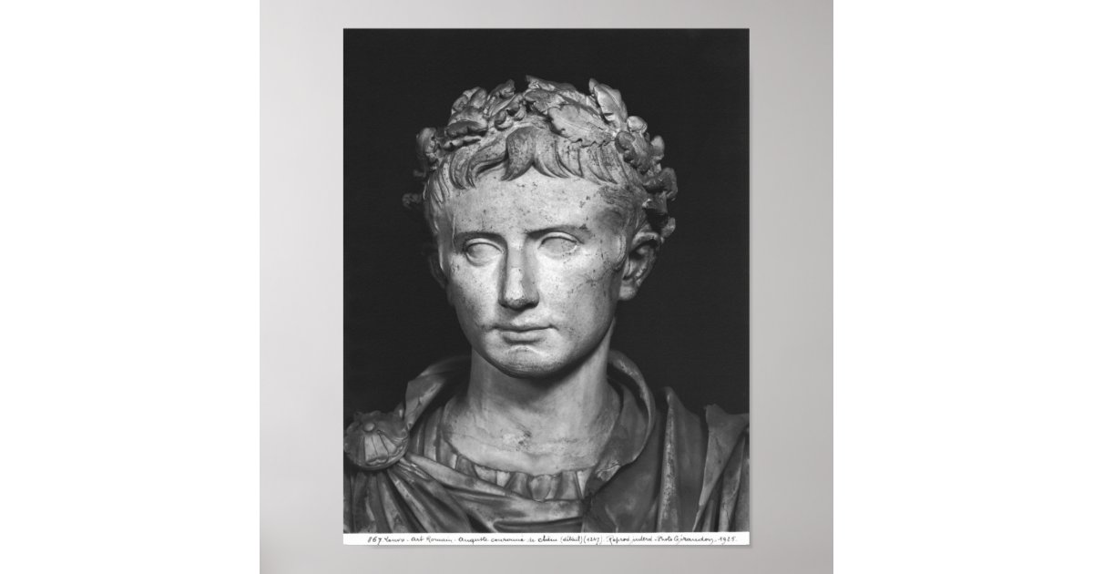 Head of Emperor Augustus Poster | Zazzle