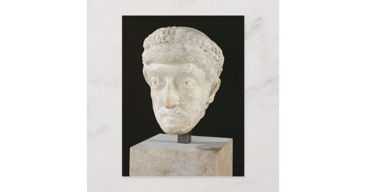 Head of Emperor Theodosius II Postcard | Zazzle