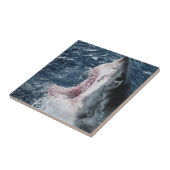 Head of Great White Shark Tile | Zazzle