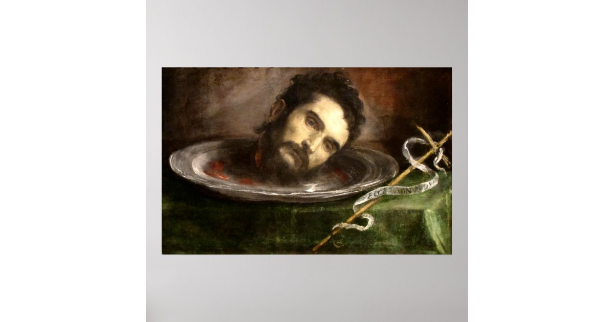 Head of John the Baptist Poster | Zazzle