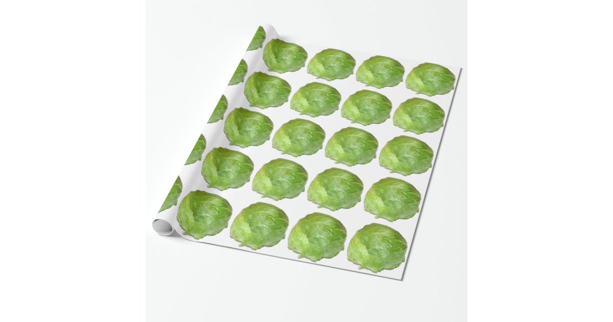 Head of Lettuce Wrapping Paper | Zazzle