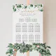 Head Table Eucalyptus Greenery Wedding Seating Poster | Zazzle