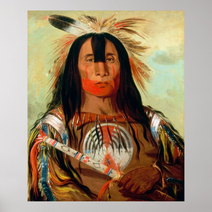 Head war chief of the Blood Indians. Poster | Zazzle.com