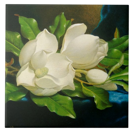 Heade Magnolia Flower Blossoms Ceramic Tile | Zazzle.com