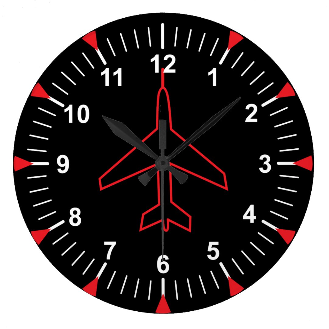 Heading Indicator Large Clock | Zazzle