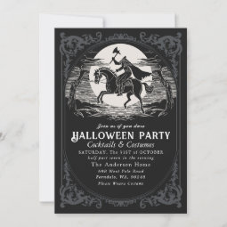 Headless Horseman Sleepy Hollow Halloween Party Invitation | Zazzle