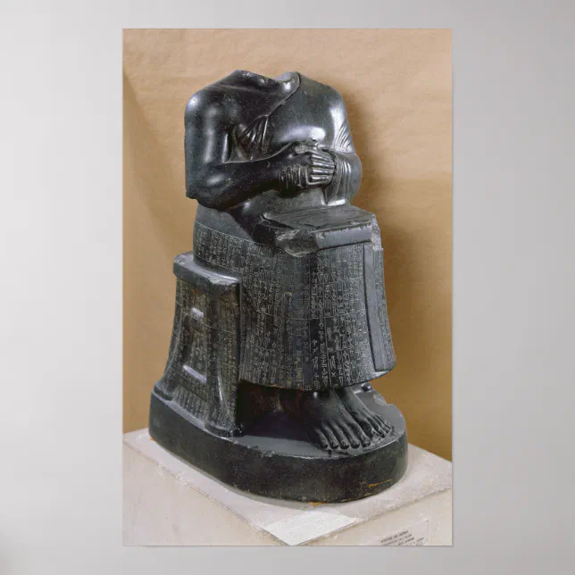Headless statue of Prince Gudea as an Poster | Zazzle