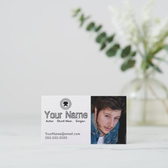 Headshot Business Card for the Working Actor | Zazzle