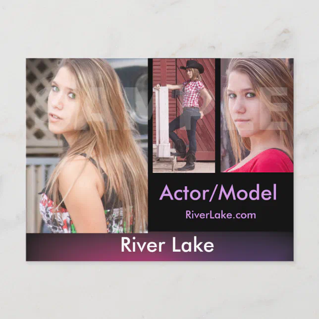 Headshot Composite Cards - Actor Headshots | Zazzle