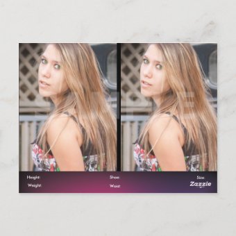 Headshot Composite Cards - Actor Headshots | Zazzle