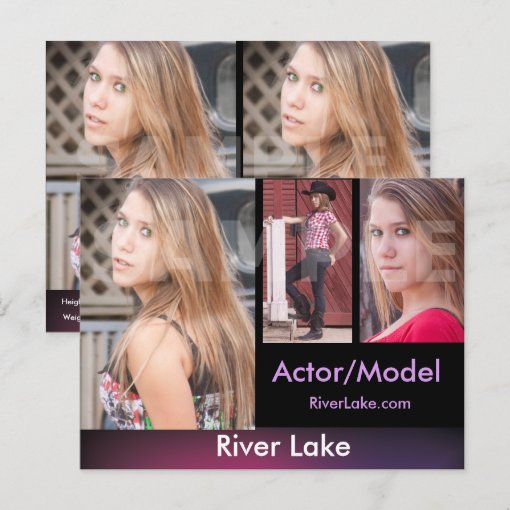 Headshot Composite Cards - Actor Headshots | Zazzle