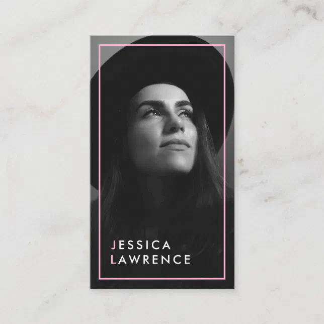 Headshot photo actors models modern photography business card | Zazzle