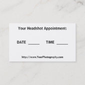 Headshot Photographer Promotional Business Card | Zazzle