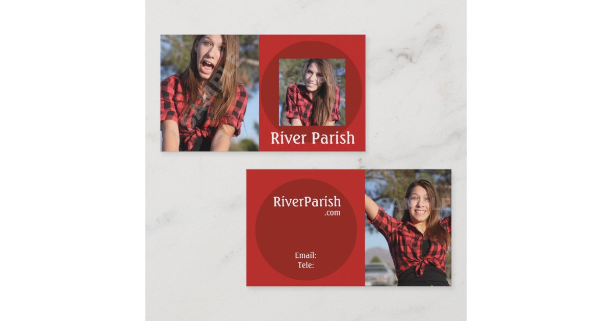 Headshot Photography Business Card Template | Zazzle