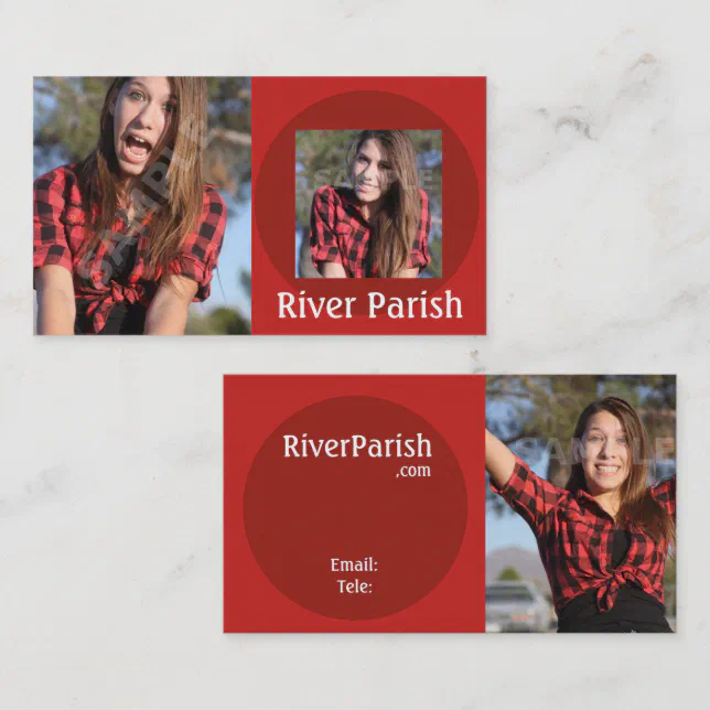 Headshot Photography Business Card Template | Zazzle