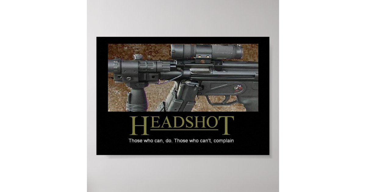Headshot Poster | Zazzle