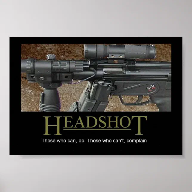 Headshot Poster | Zazzle