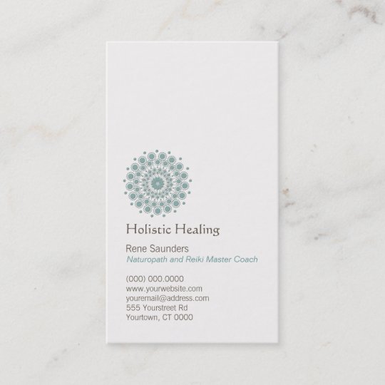 Healing Arts and Natural Healing Circle Logo Business Card | Zazzle.com
