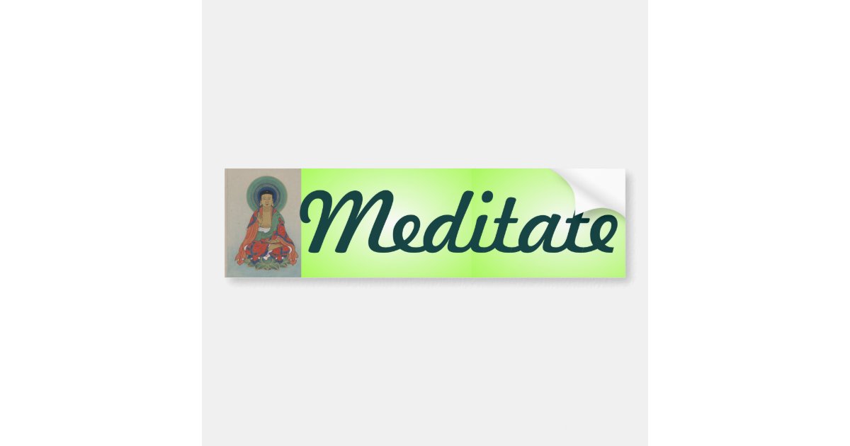 Healing Buddha Bumper Sticker | Zazzle