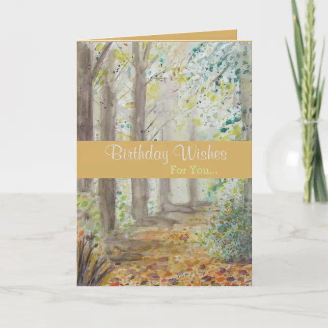 Healing Forest Birthday Greeting Card | Zazzle