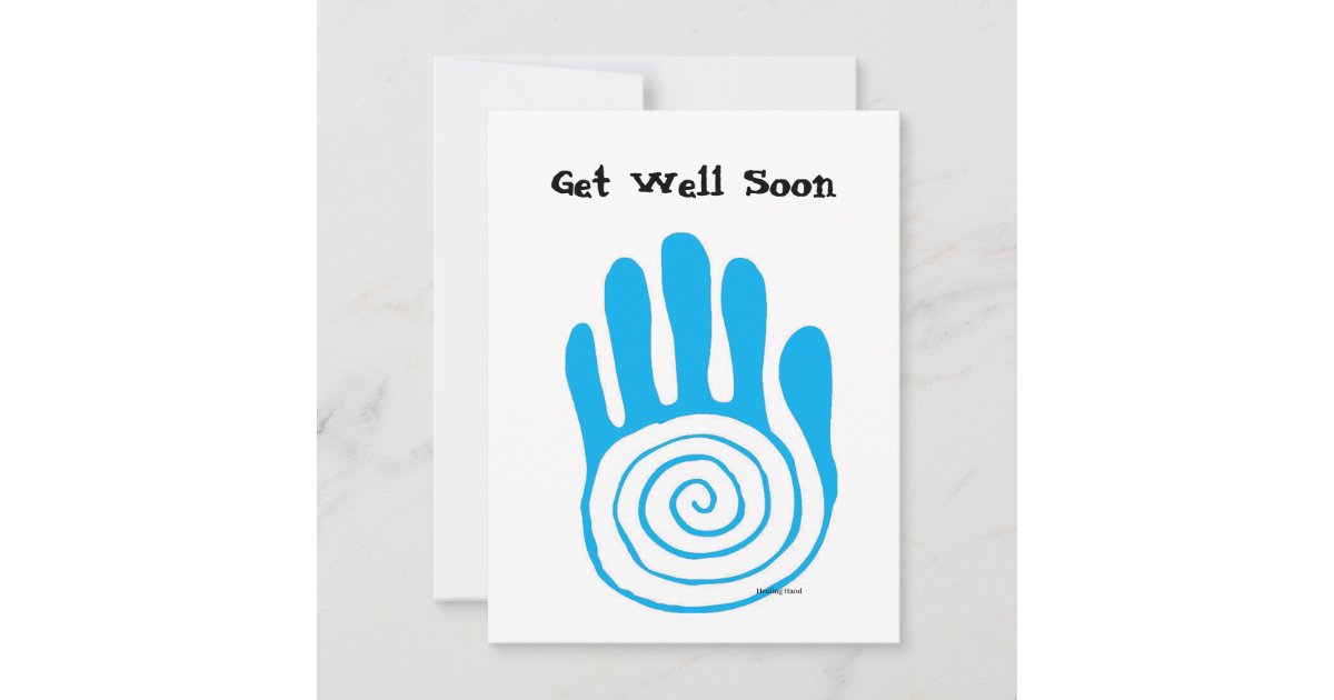 Healing Hand Get Well Soon | Zazzle